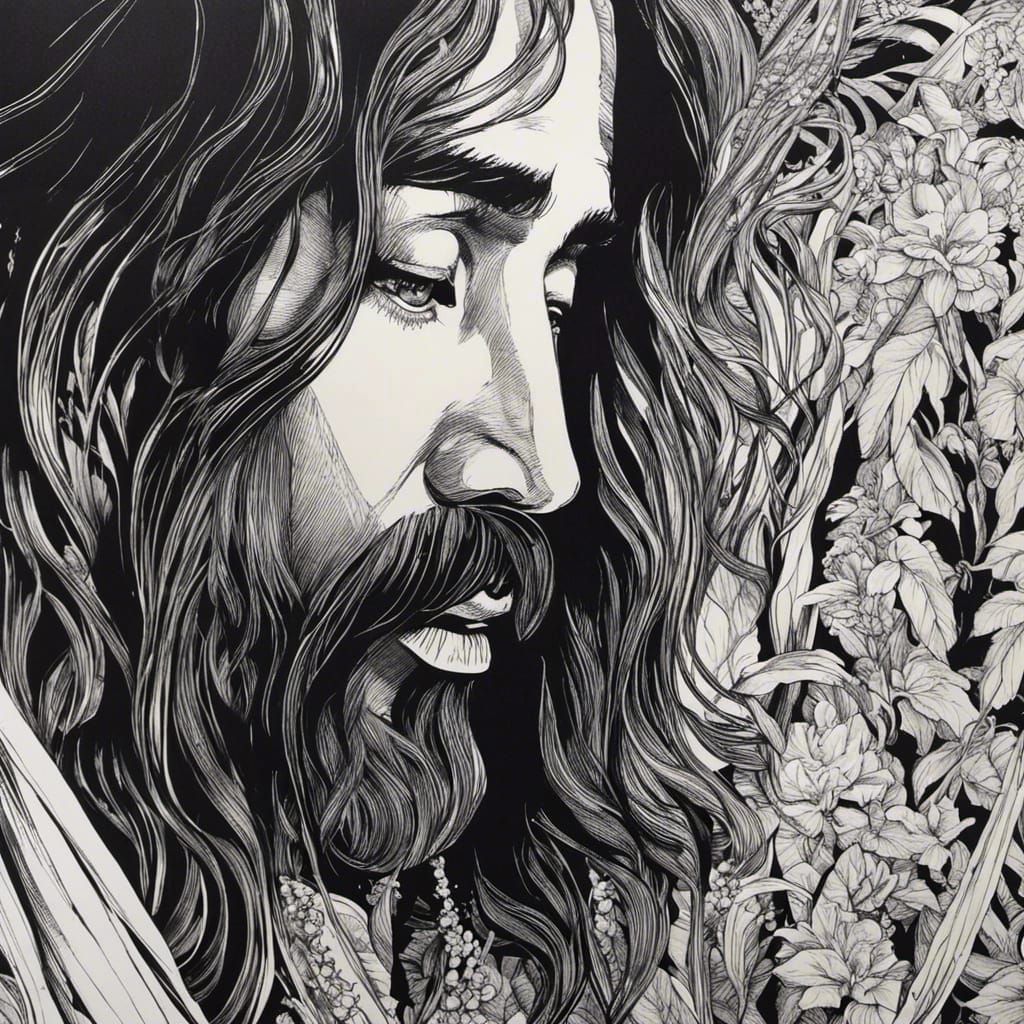 ink pen portrait - 4 - AI Generated Artwork - NightCafe Creator