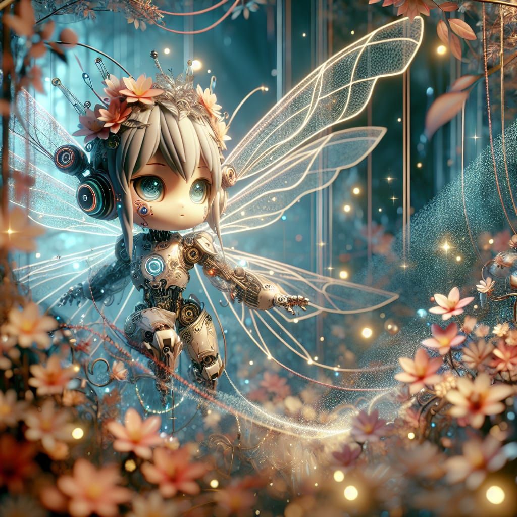 Robot Fairy - AI Generated Artwork - NightCafe Creator