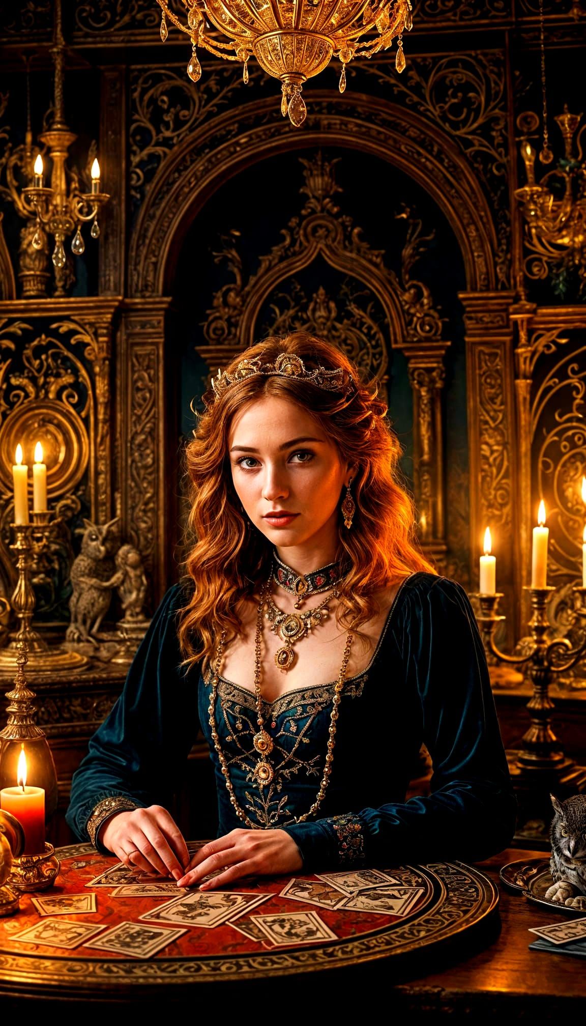 Whimsical Enchanted Seance in a Lavish, Storybook ... - AI Art