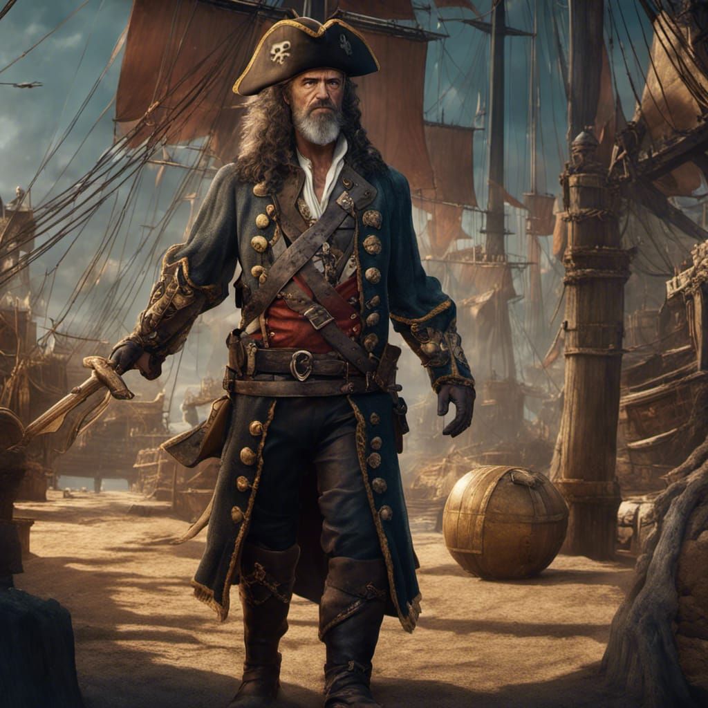 Pirate captain that looks like Mel Gibson - AI Generated Artwork ...