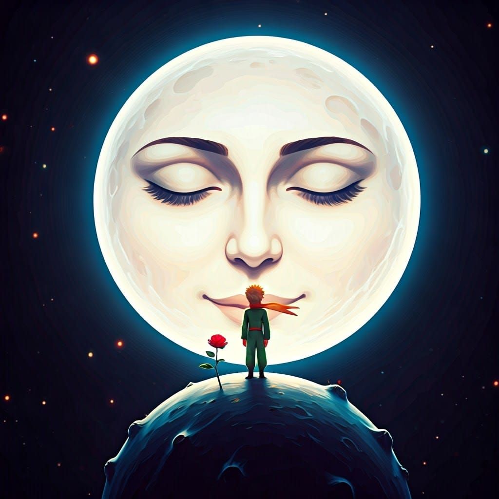 Le Petit Prince avait rendez-vous avec la Lune (The Little Prince had a ...