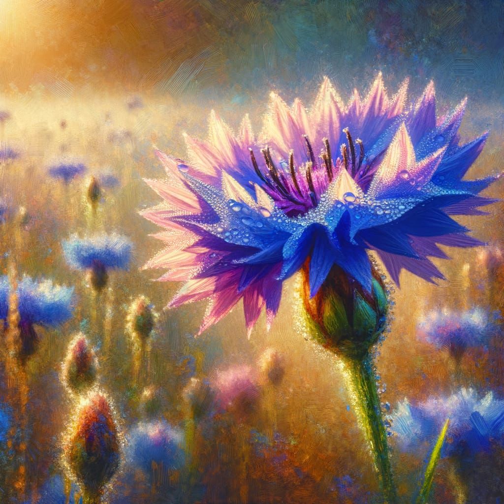 Cornflower in Bloom - Cornflower in Bloom