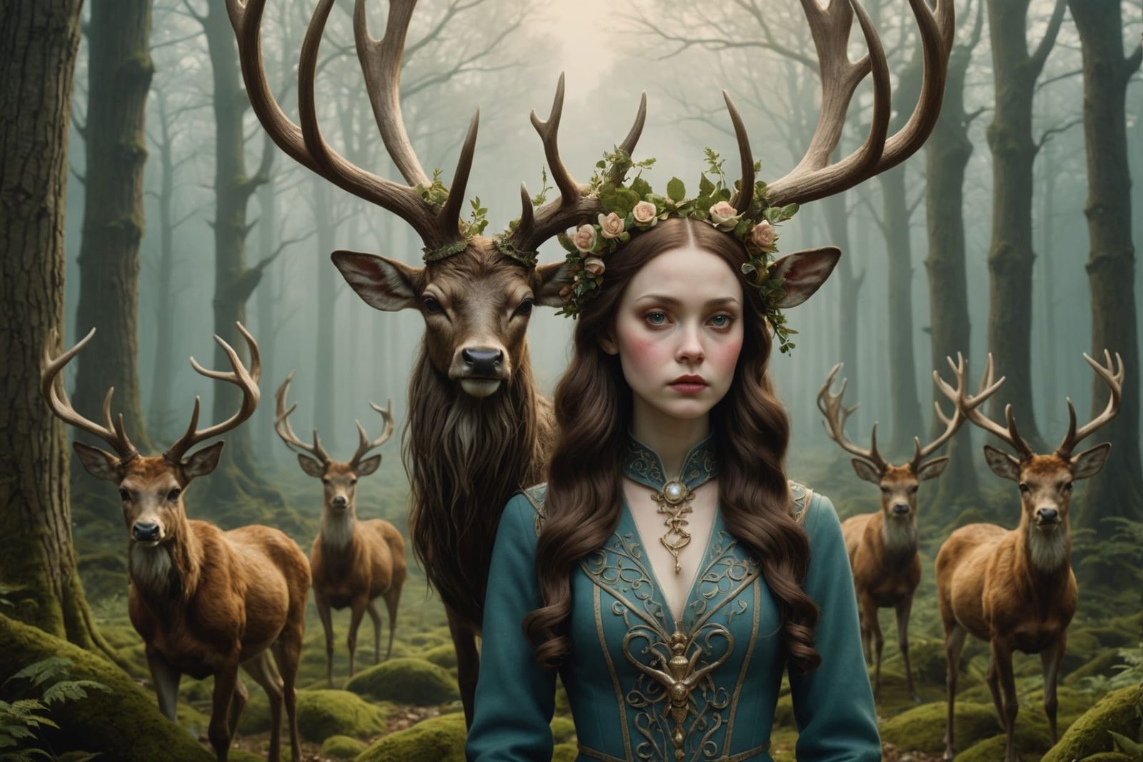 People with Antlers - AI Generated Artwork - NightCafe Creator