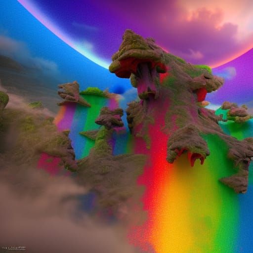 Castle on acid - AI Generated Artwork - NightCafe Creator