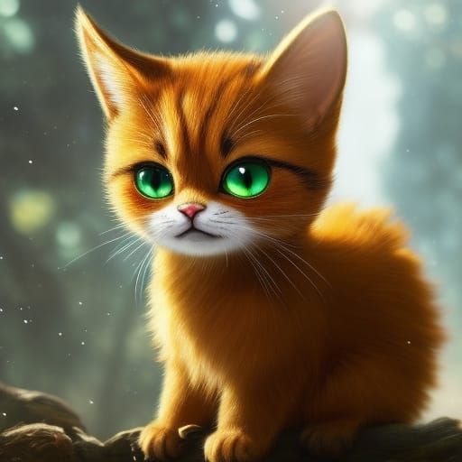 Sad kitten - AI Generated Artwork - NightCafe Creator