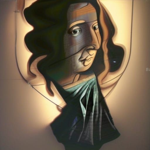 Spirit, Godly, Mona Lisa, White - AI Generated Artwork - NightCafe Creator