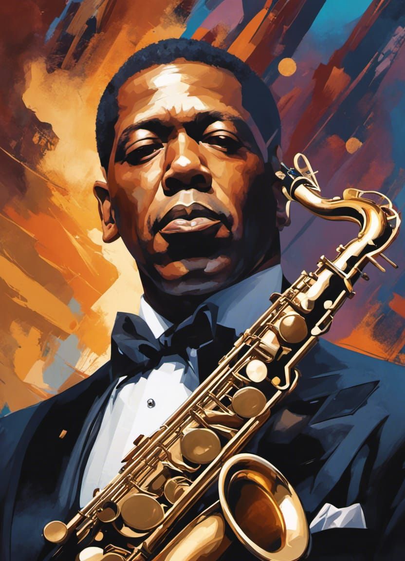 Jazz Legend: John Coltrane (1926-1967) - AI Generated Artwork ...