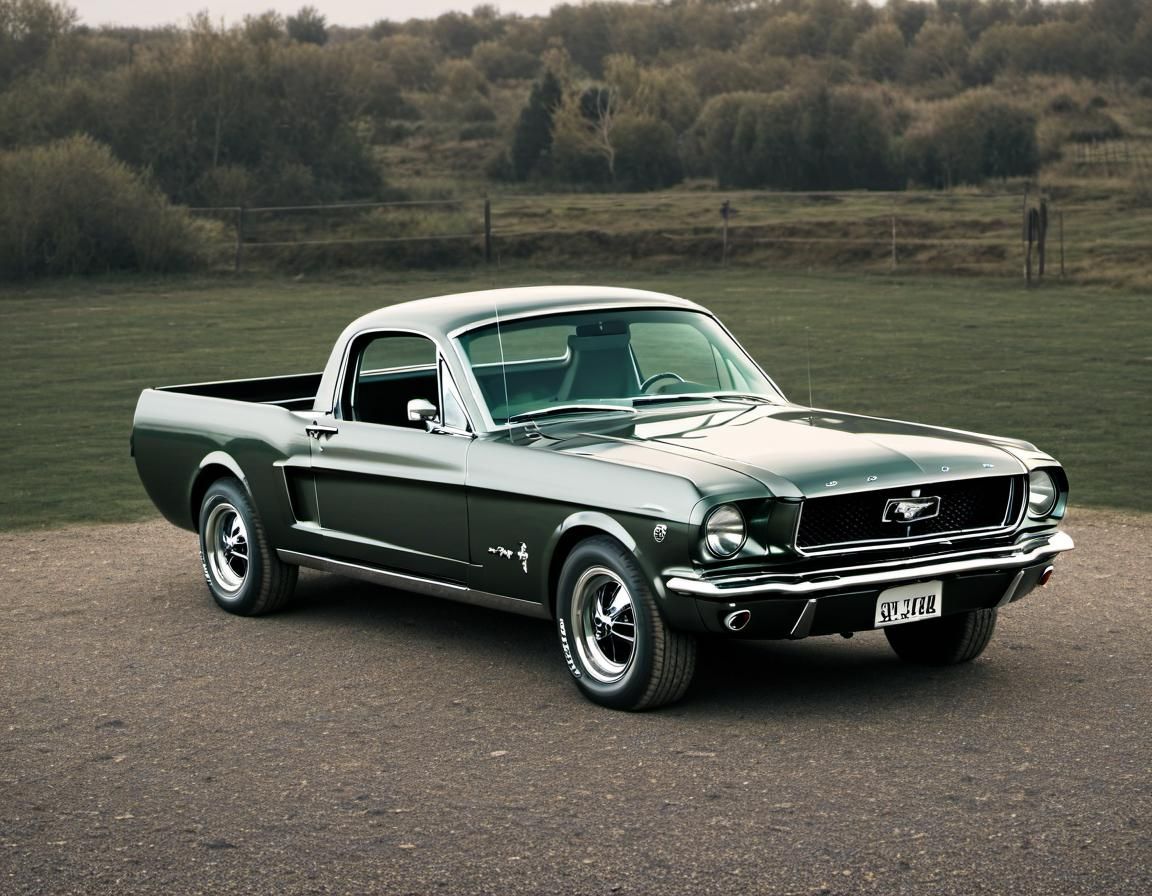 A ford mustang pickup truck - AI Generated Artwork - NightCafe Creator