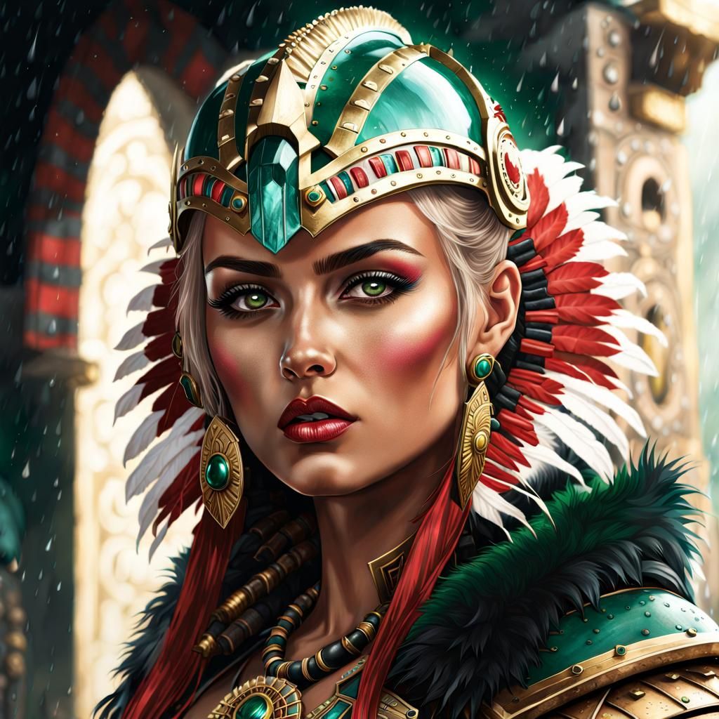 Warhammer 40k, space Marine, beautiful woman, Lily-Rose Deep, tanned ...