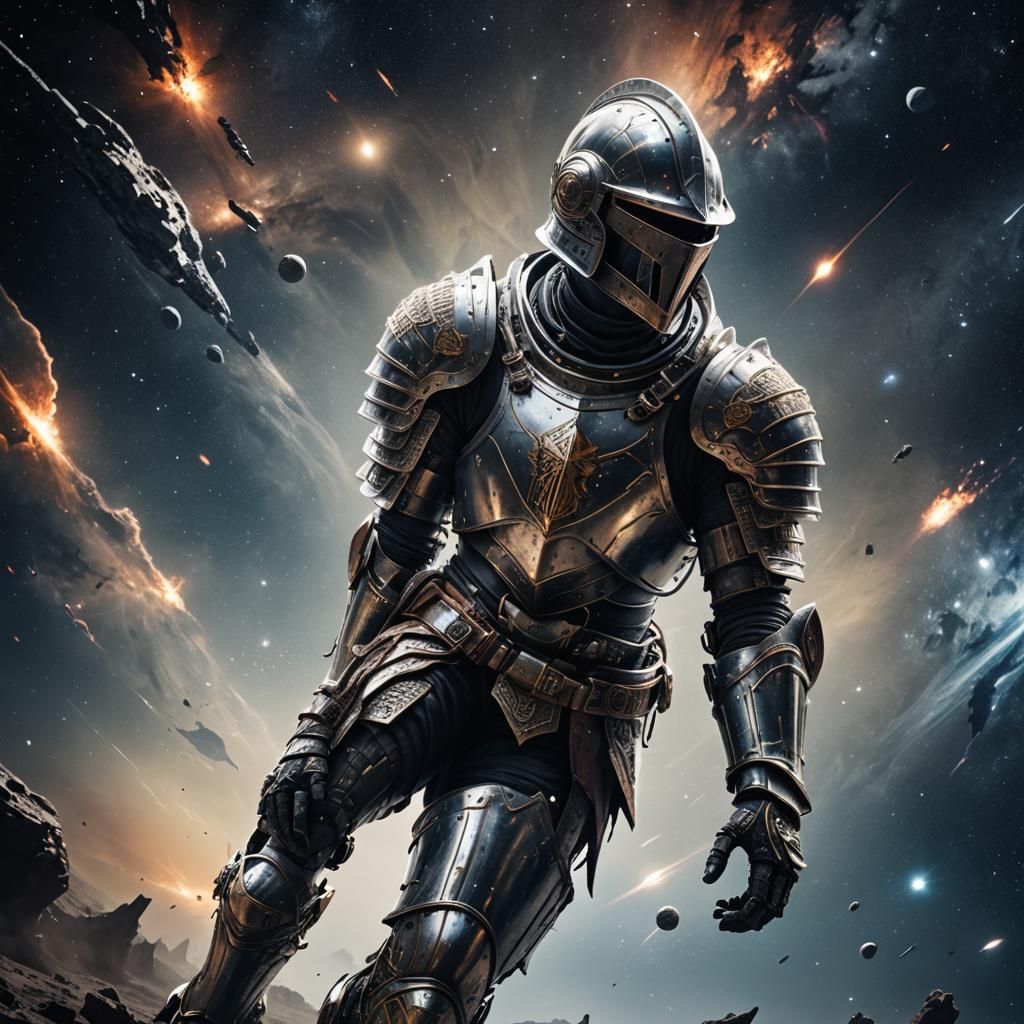 Knight in Space - AI Generated Artwork - NightCafe Creator