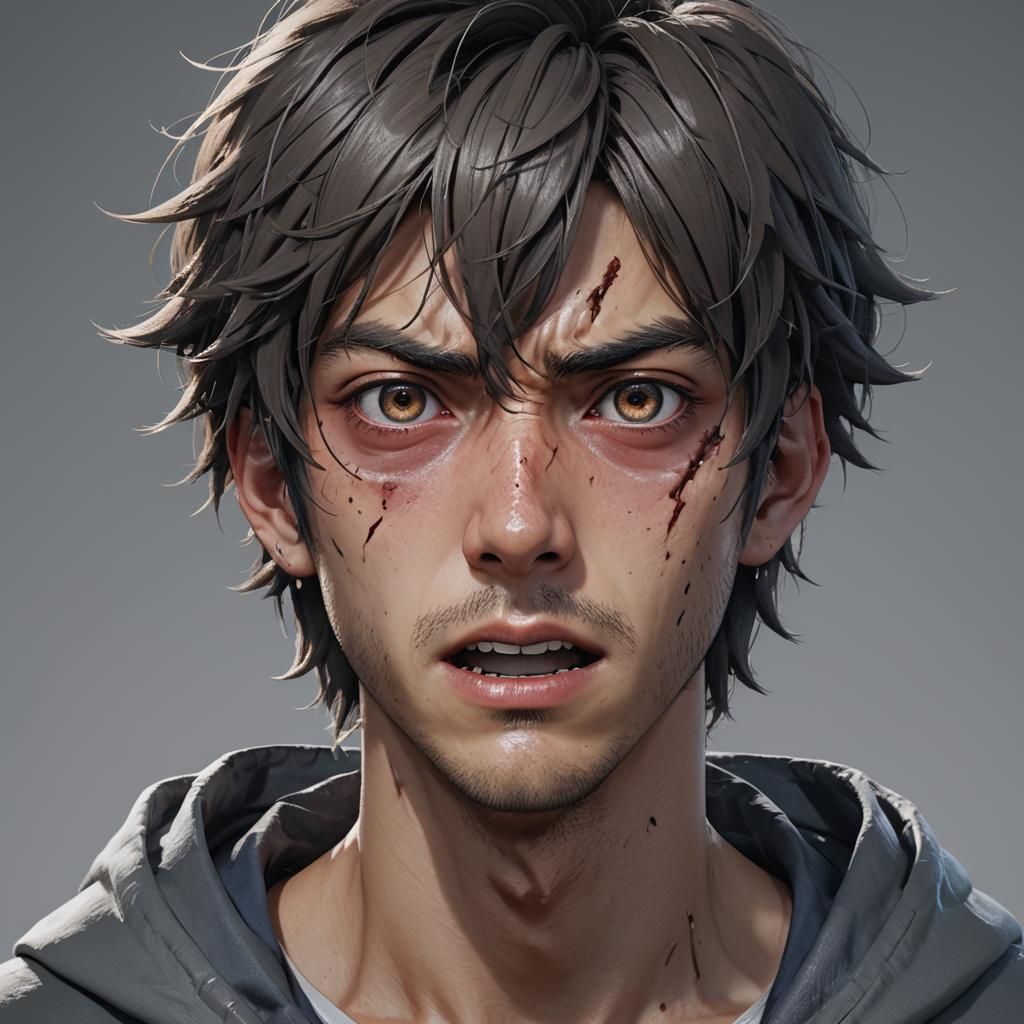 scared guy - AI Generated Artwork - NightCafe Creator