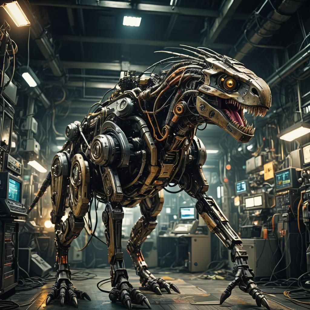 techy biopunk monster - AI Generated Artwork - NightCafe Creator