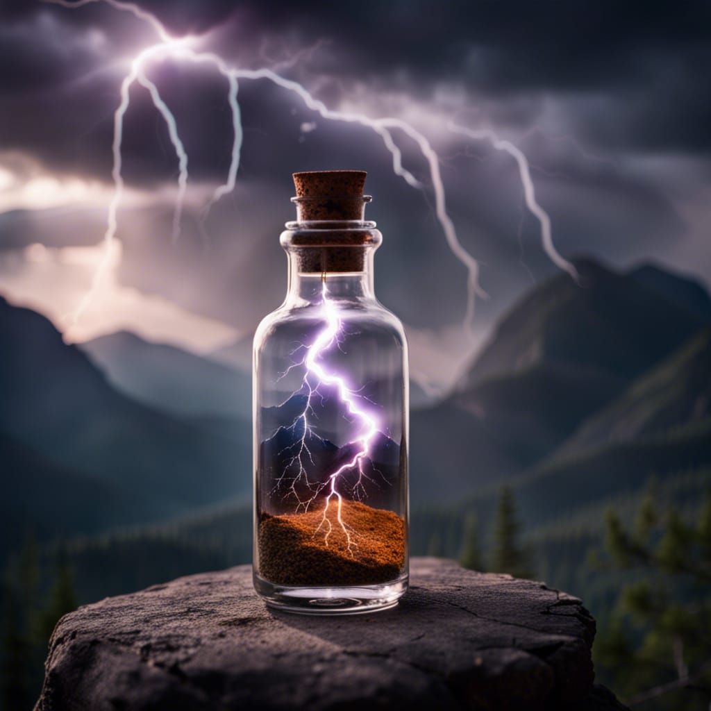 lightning potion - AI Generated Artwork - NightCafe Creator