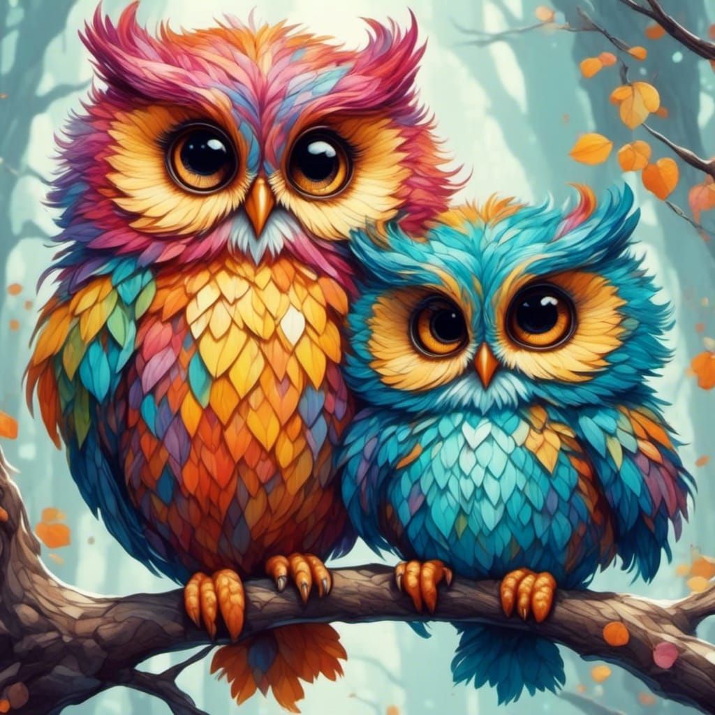 Owl V - AI Generated Artwork - NightCafe Creator