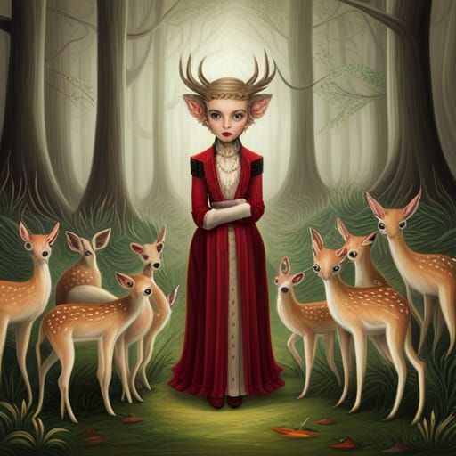 Fawn Queen - AI Generated Artwork - NightCafe Creator