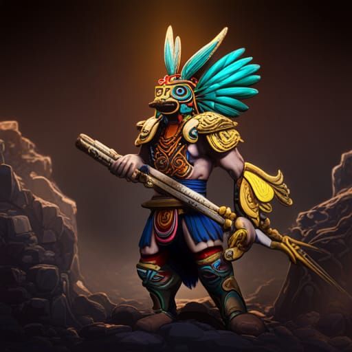 Tochtli is a Aztec rabbit Aztec god killer gods - AI Generated Artwork ...