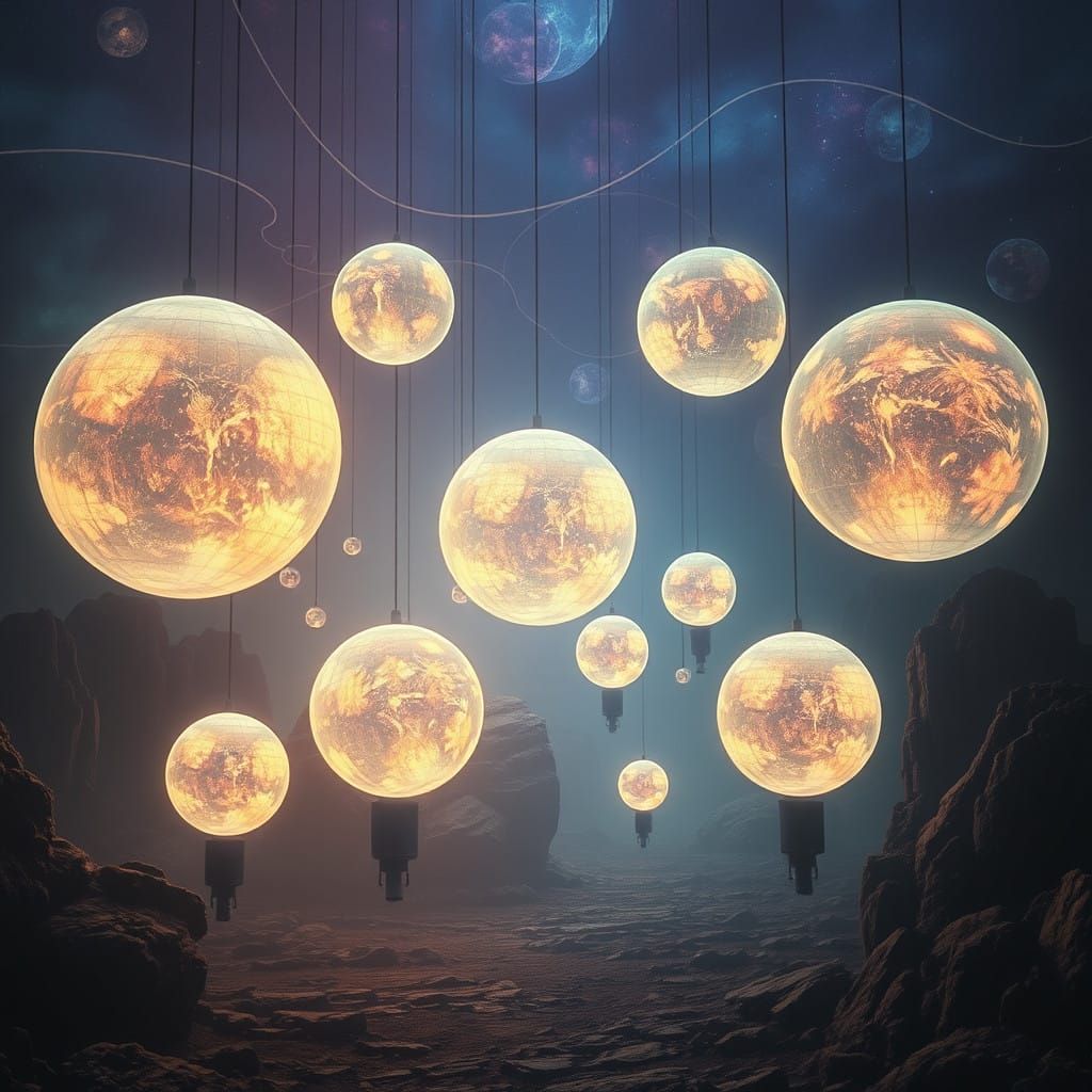 Dreamlike Orbs in Forgotten History Cycles - AI Art