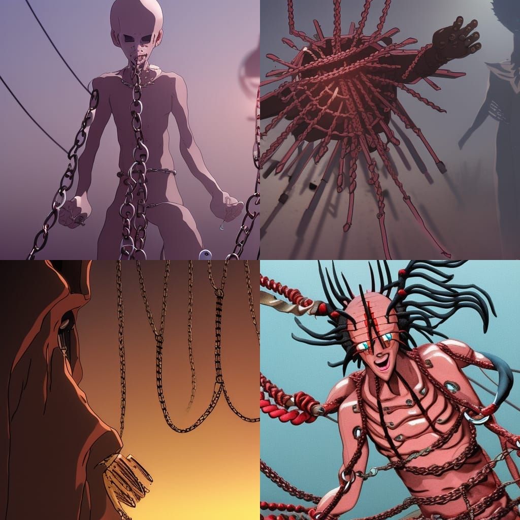 Hellraiser mutilated cenobites hooks and chains - AI Generated Artwork ...