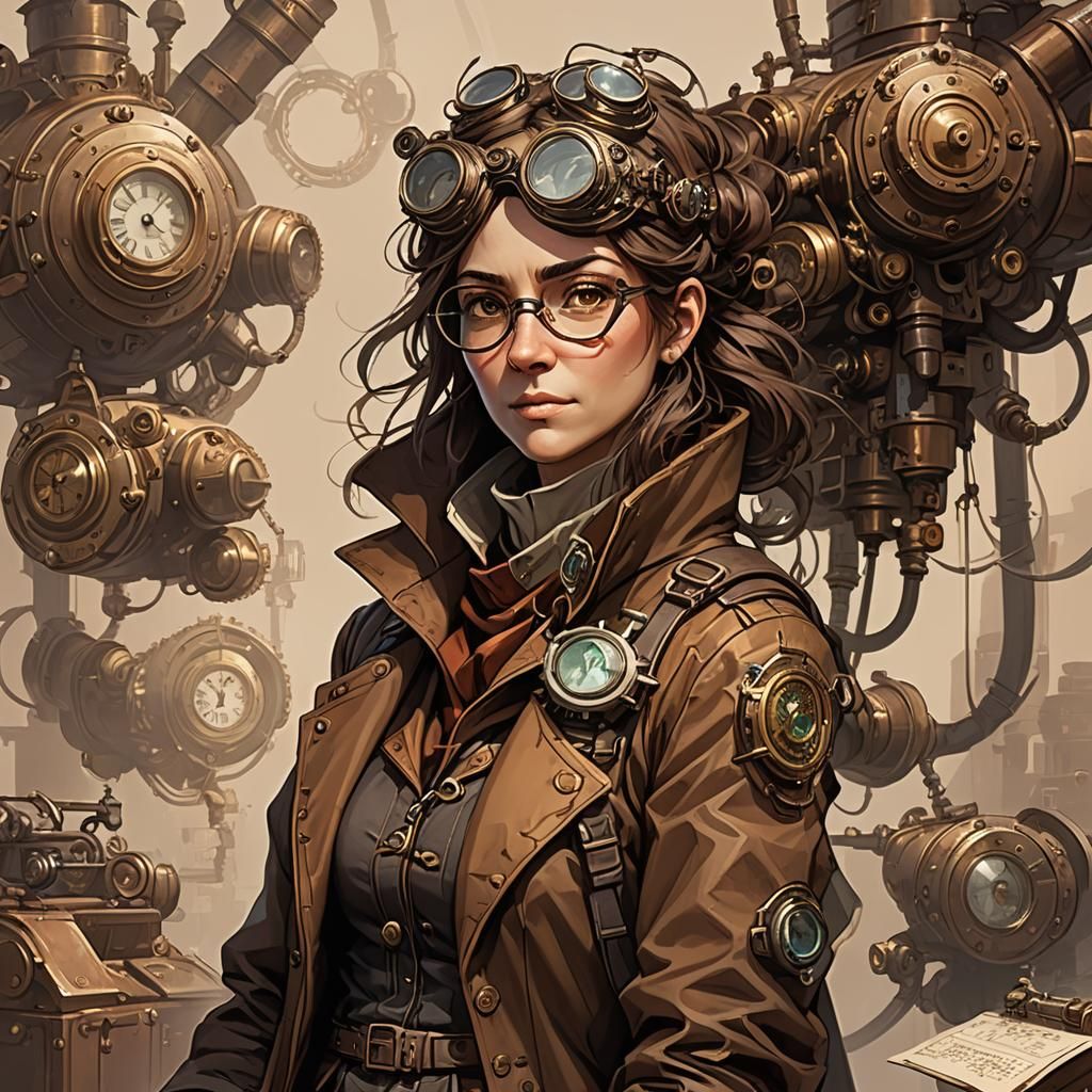 Steampunk Engineer - AI Generated Artwork - NightCafe Creator