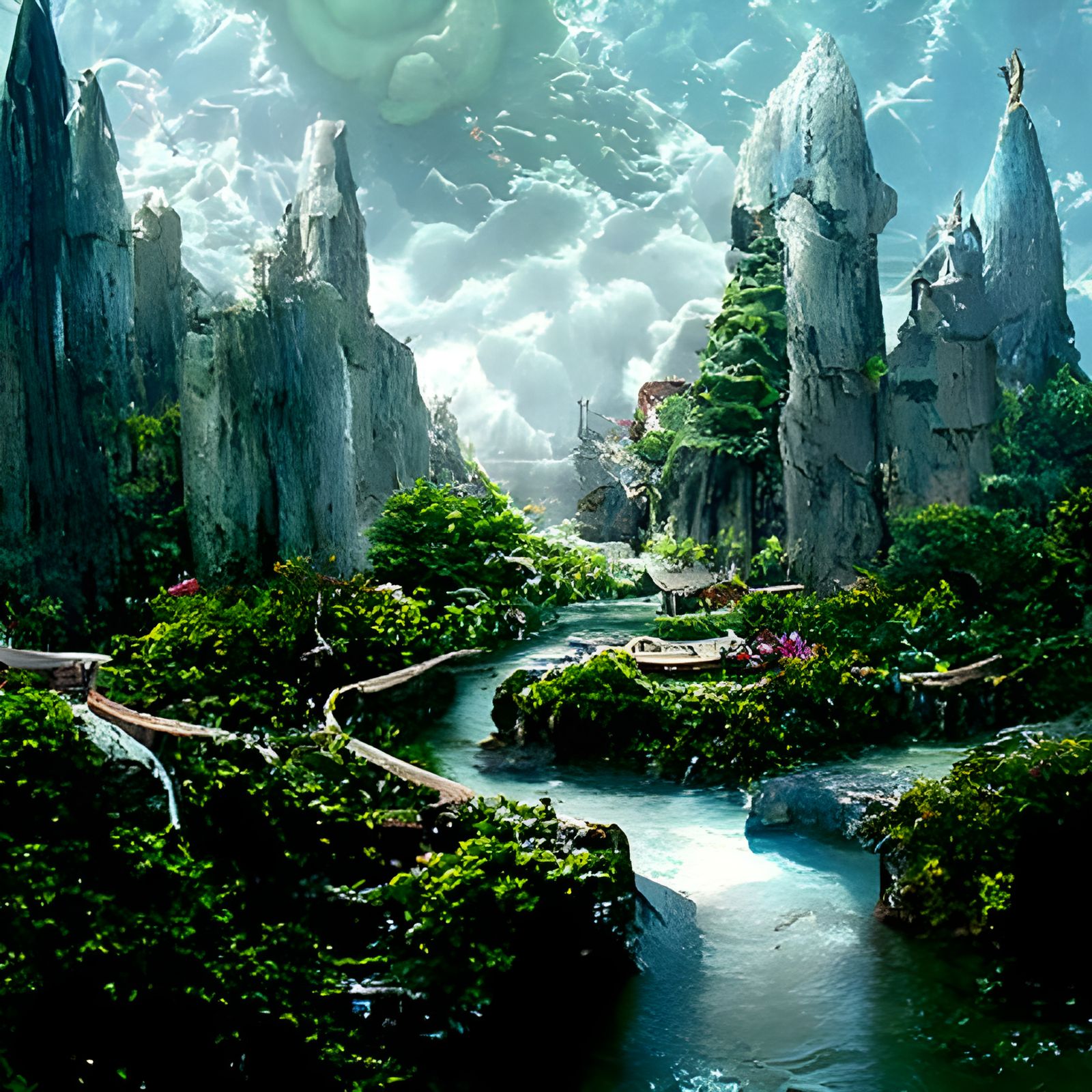 Beautiful Fairy World - AI Generated Artwork - NightCafe Creator