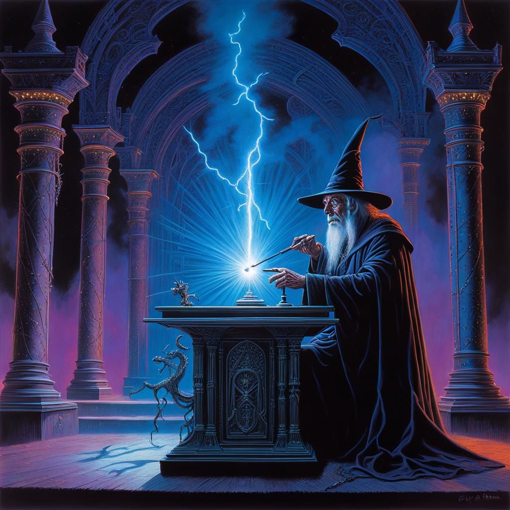 6 Pictures (5): Goethe's Sorcerer's Apprentice: The Wizard puts an end ...