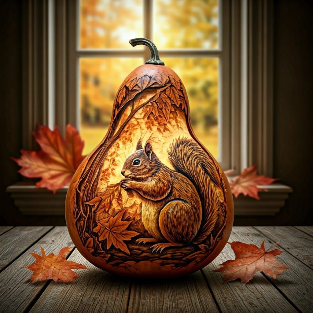 Gourds: Autumn- Daily challenge #716 - NightCafe