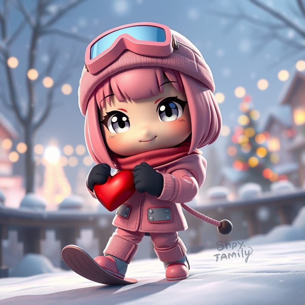 Anya Forager (From Spy X Family) - Chibi Anya Forger Winks i...