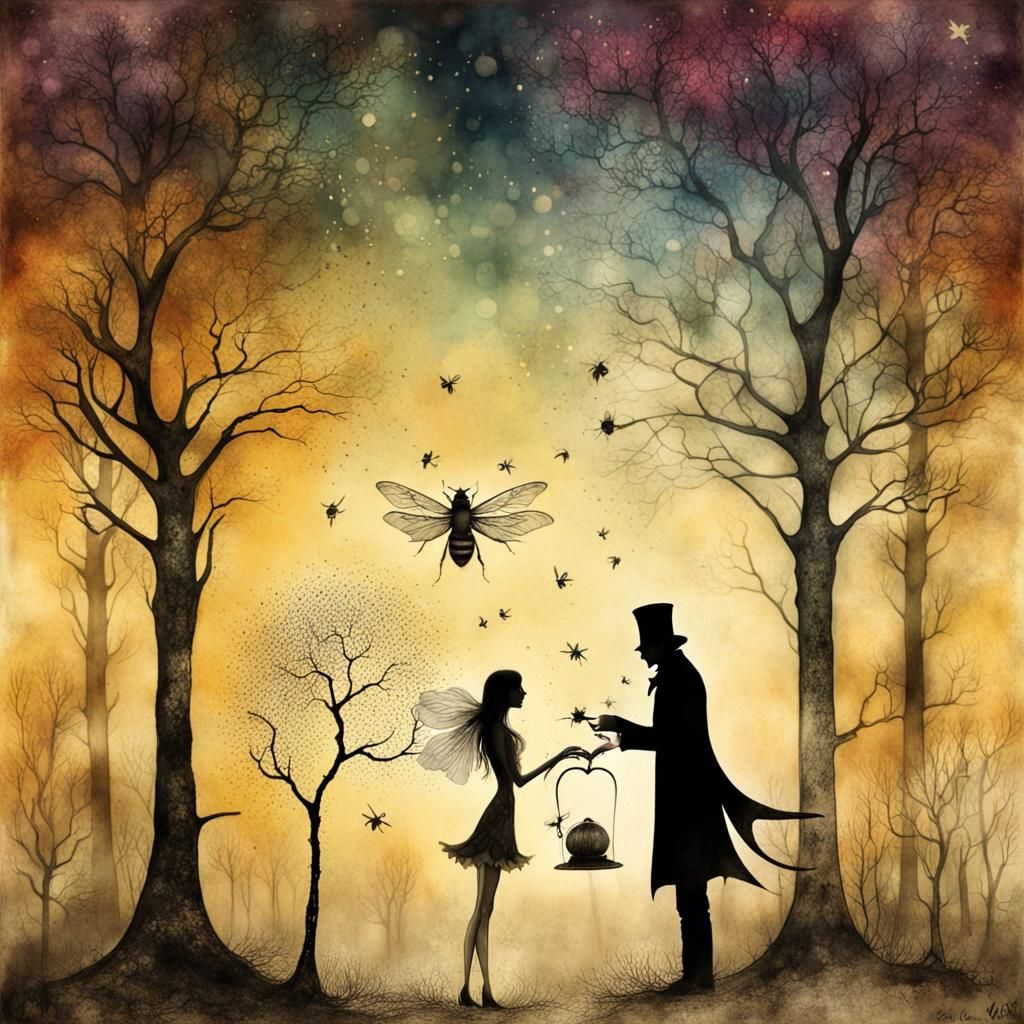 Vampires in love - AI Generated Artwork - NightCafe Creator