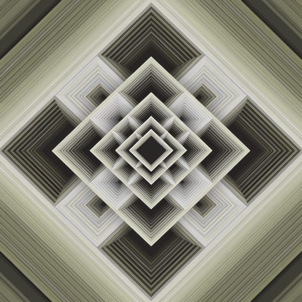 Infinitely Recursive Square Fractal
