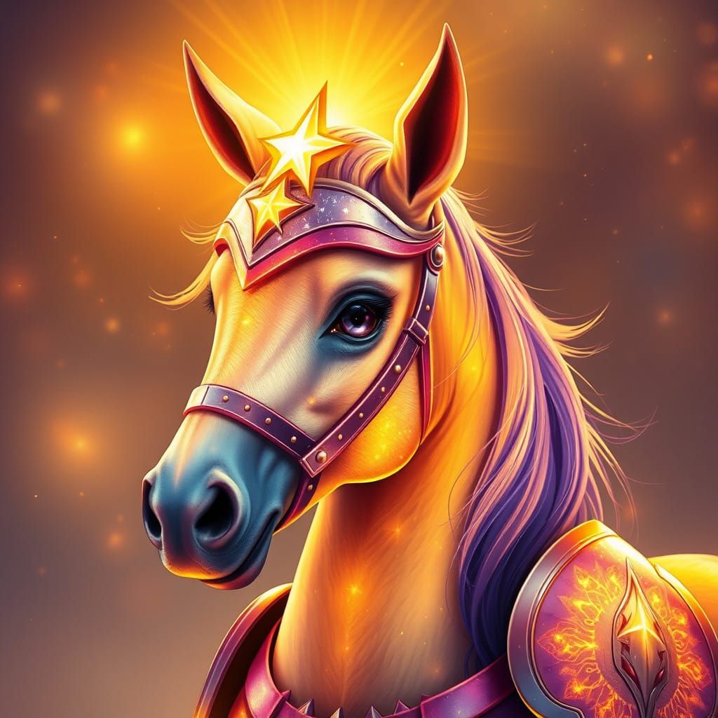Pony wearing WEAR A RADIANT STARDUST-COLORED ARMOUR THAT AMPLIFIES YOUR ...