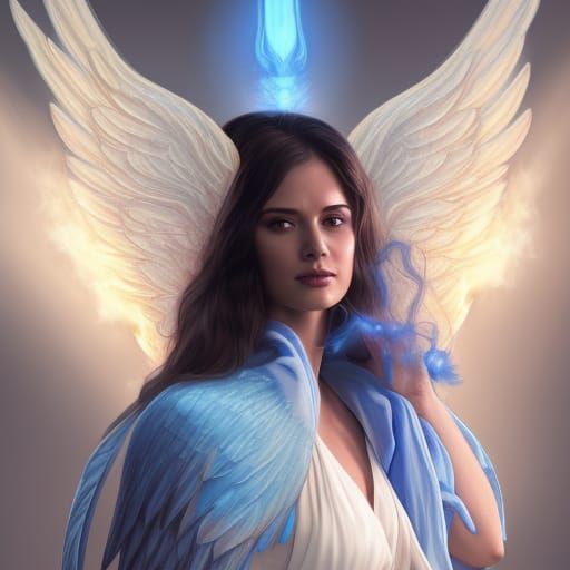 Fire Angel (revisits) - AI Generated Artwork - NightCafe Creator