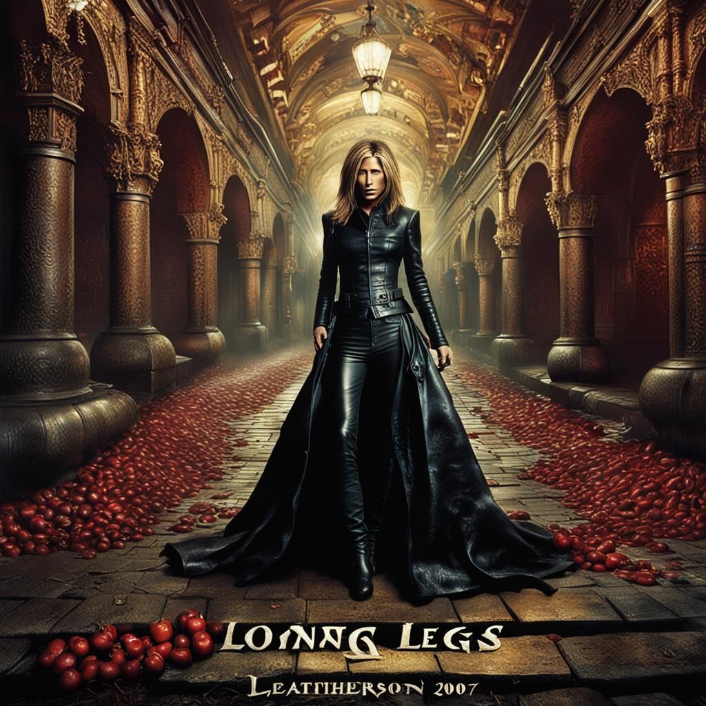 The cover of Long Legs Magazine where Jennifer Aniston is a leatherclad ...