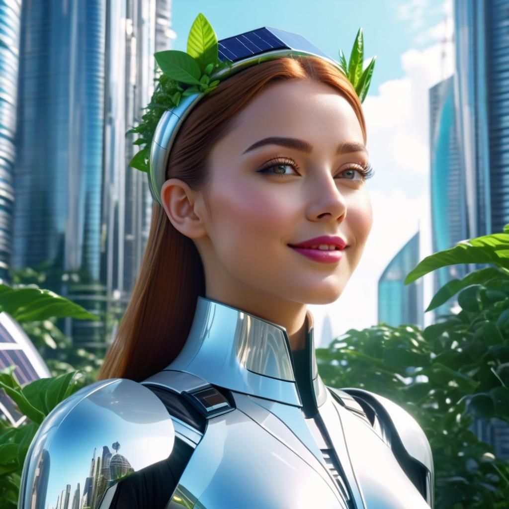 Solarpunk Princess - AI Generated Artwork - NightCafe Creator