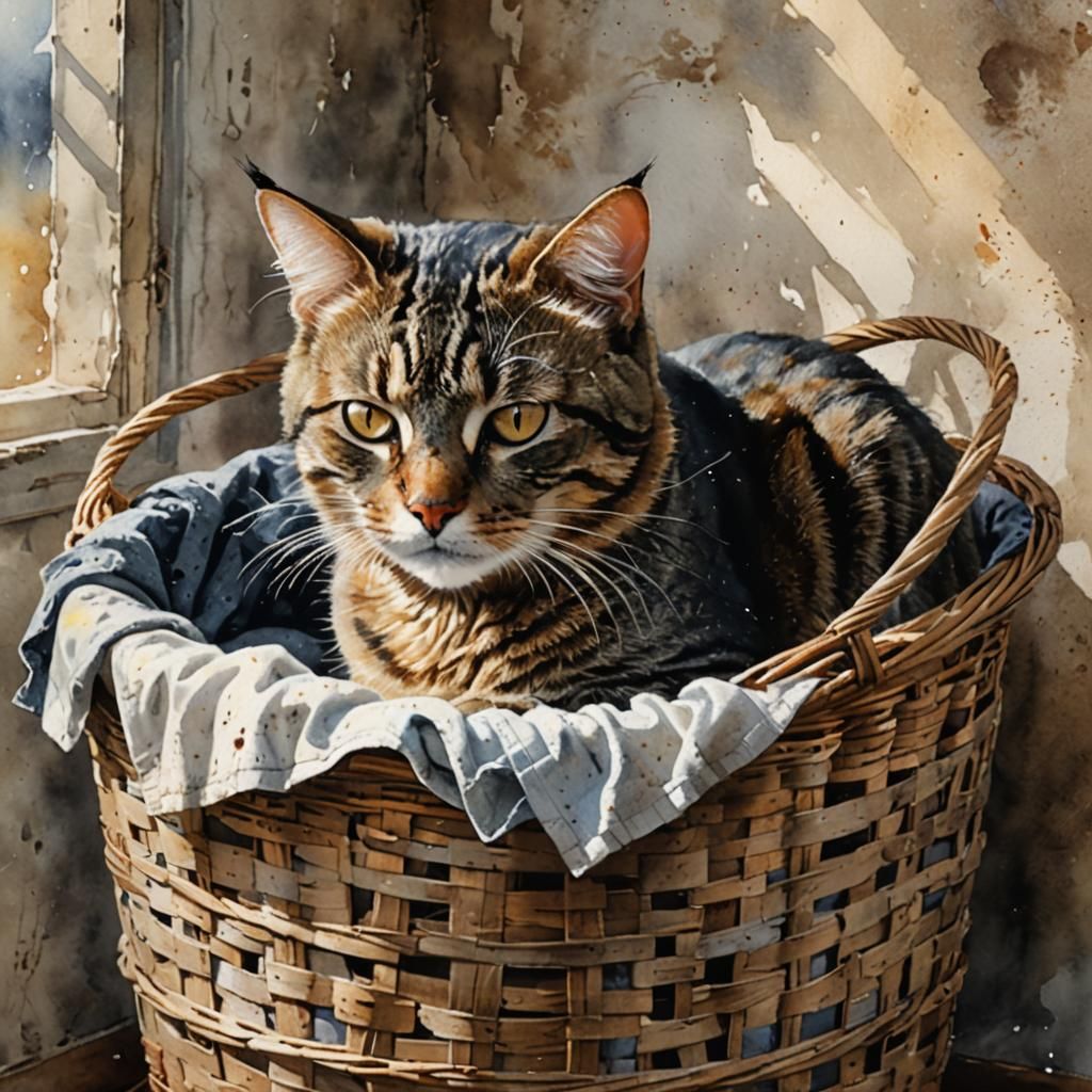 Cats Are Masters at Finding Places for an Afternoon Nap - AI Generated ...