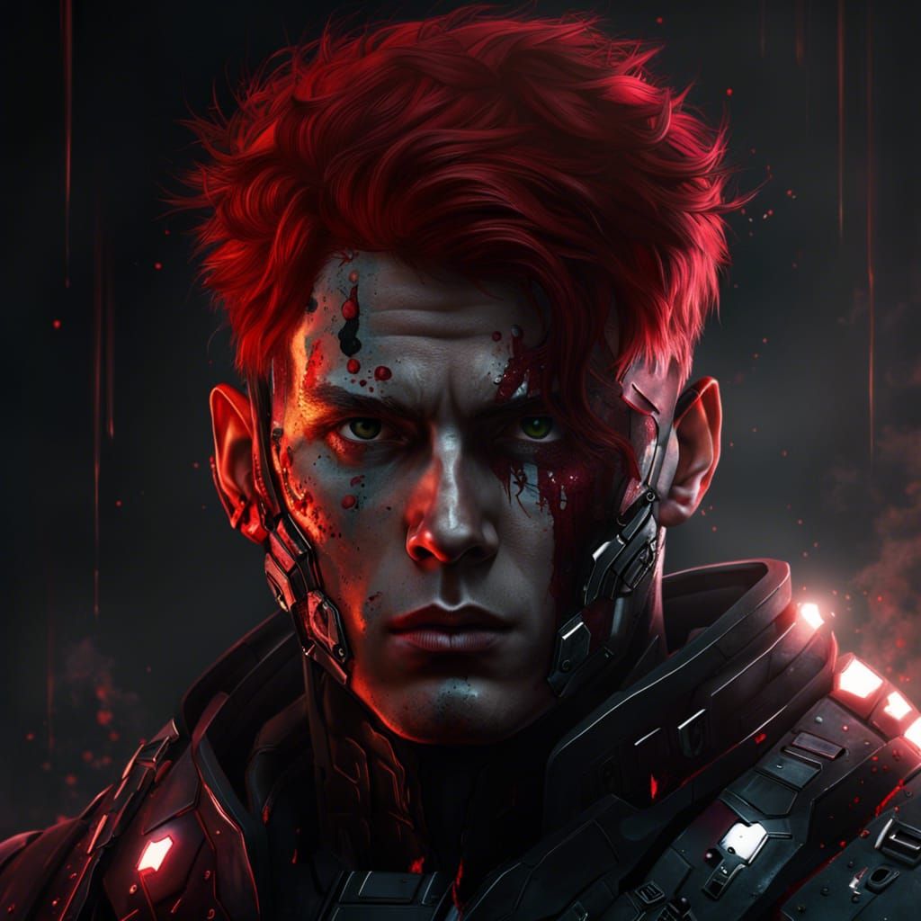 Male Cyborg - AI Generated Artwork - NightCafe Creator