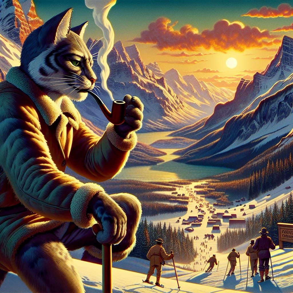 Alpine Cat - AI Generated Artwork - NightCafe Creator