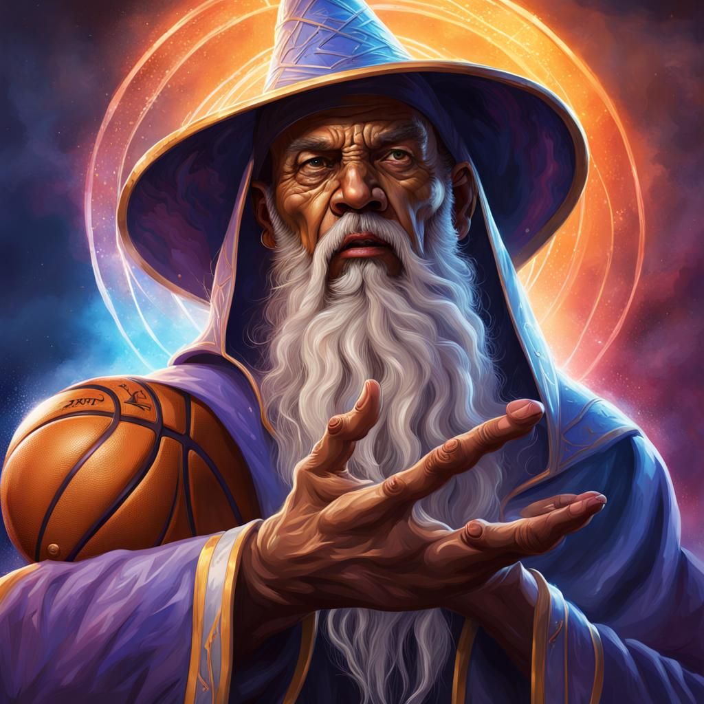 ancient wizard playing in the NBA - AI Generated Artwork - NightCafe ...