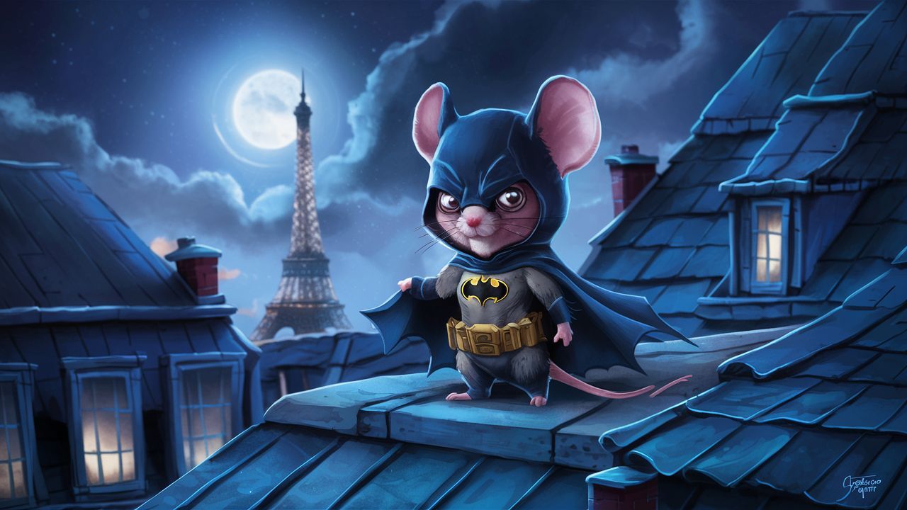 Batman mouse - AI Generated Artwork - NightCafe Creator