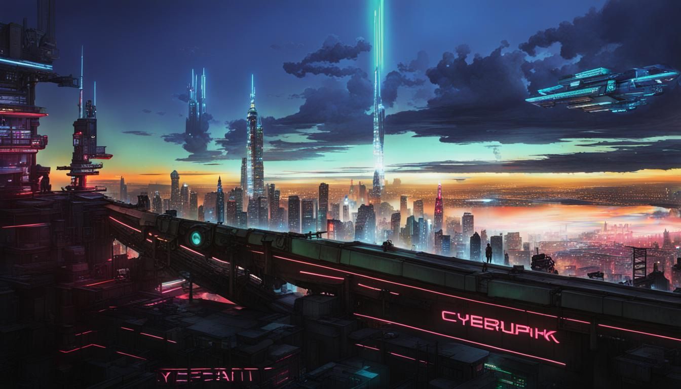 Cyberpunk Sunset - AI Generated Artwork - NightCafe Creator