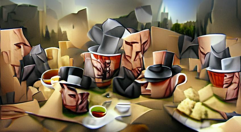 Mafia Tea Party - AI Generated Artwork - NightCafe Creator