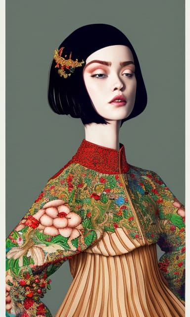 fashion portrait :: by Martine Johanna and Simon Stålenhag and Chie ...