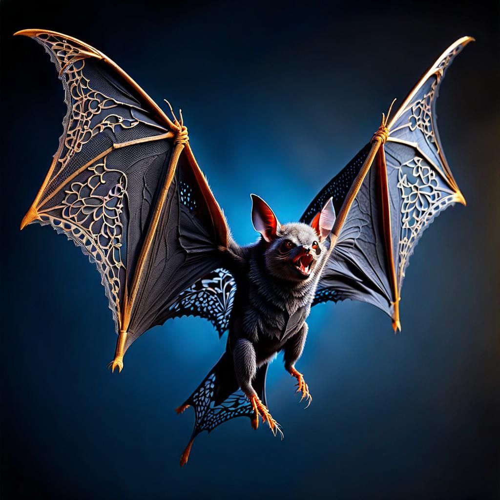 Lace Bat - AI Generated Artwork - NightCafe Creator