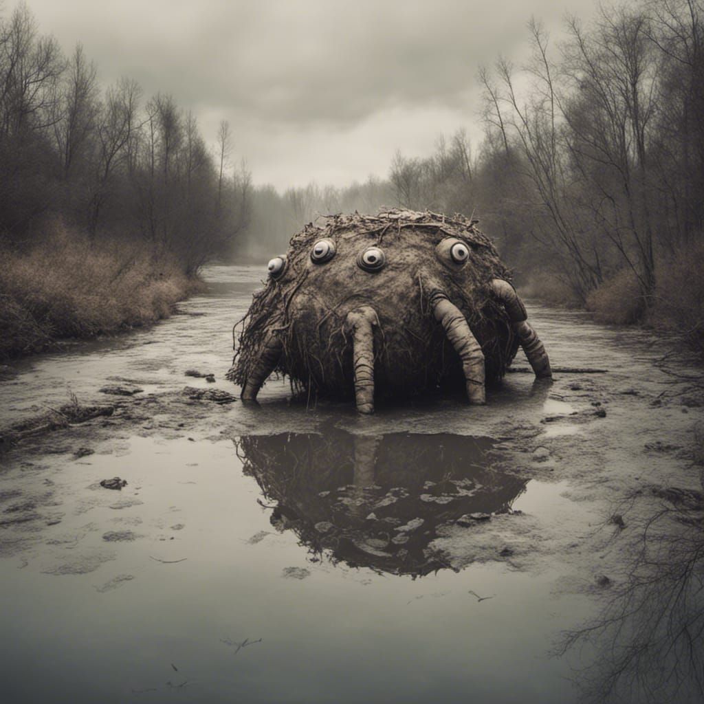 Pollution Monster Series: Industrial River - AI Generated Artwork ...