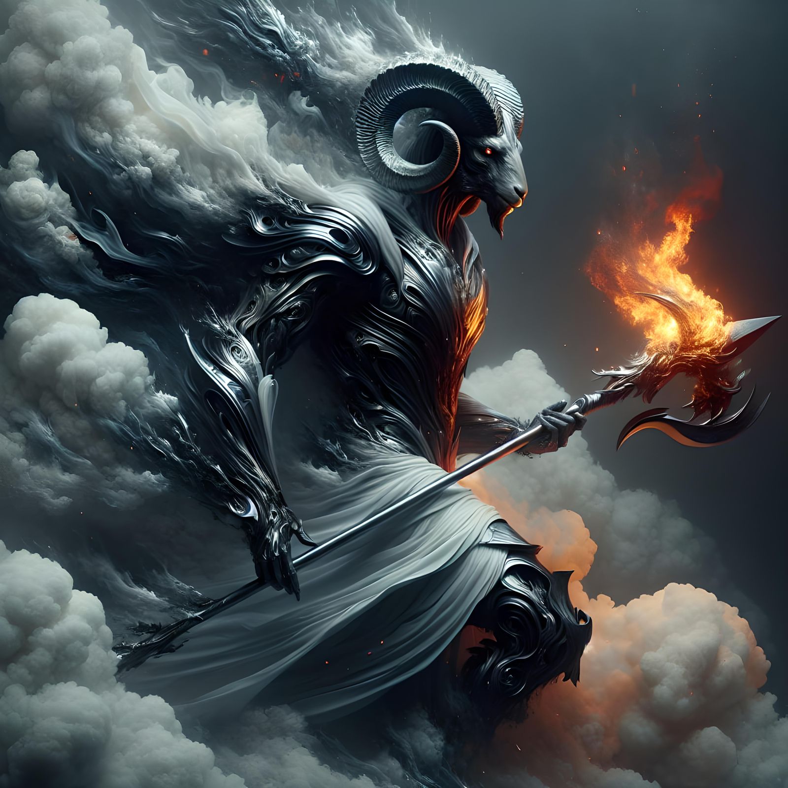 Aries God of War - AI Generated Artwork - NightCafe Creator