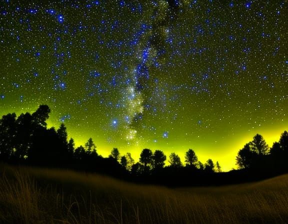 A Starry Night - AI Generated Artwork - NightCafe Creator