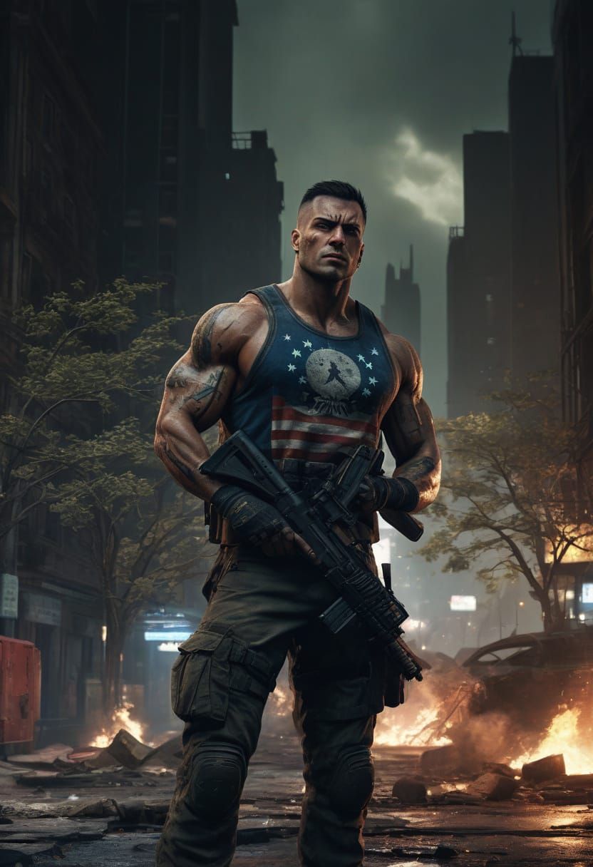 Battle-hardened soldier. - Battle-hardened Soldier in War-to...