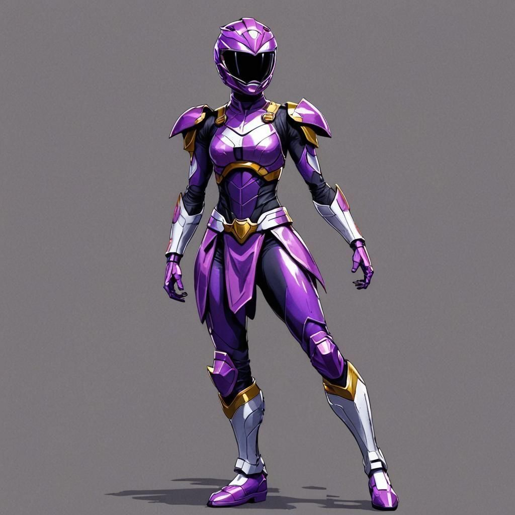 Violet ranger - AI Generated Artwork - NightCafe Creator