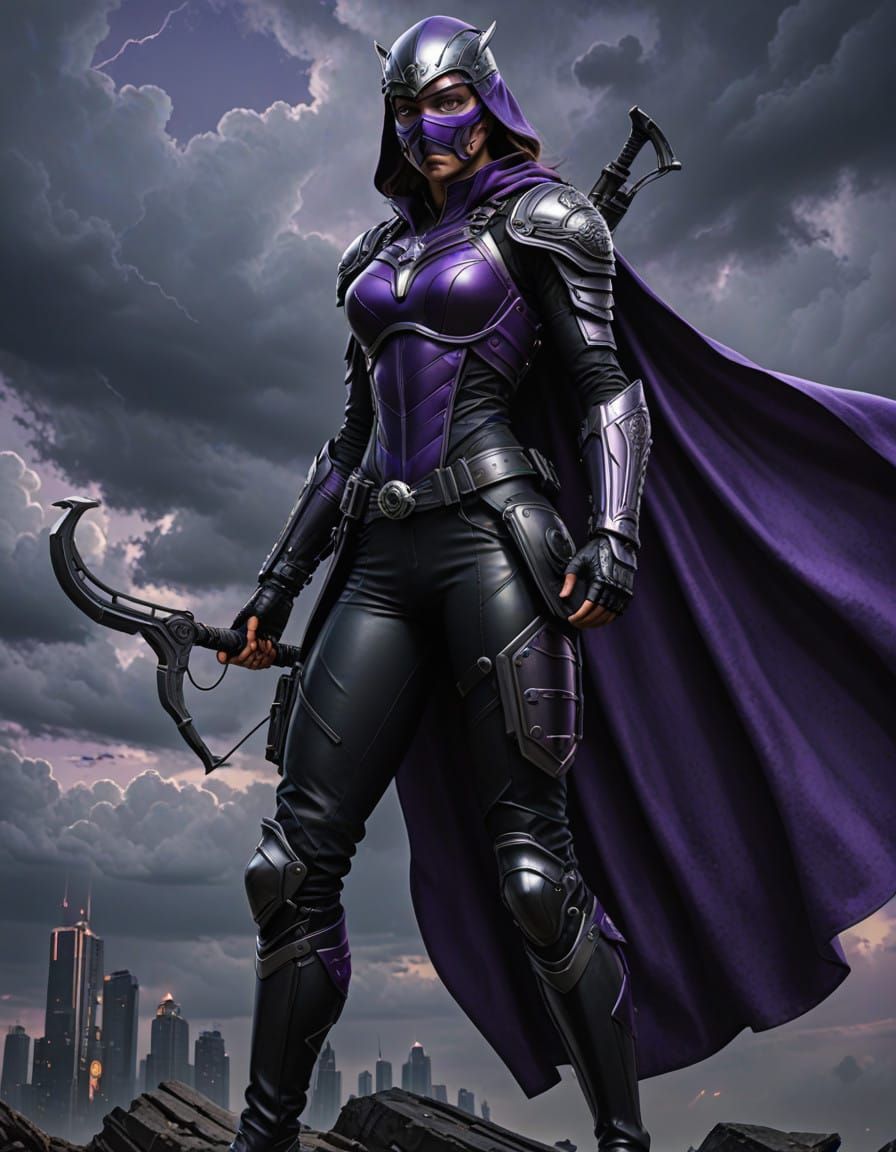 Hyperrealistic Archer Woman in Tactical Armor - AI Art