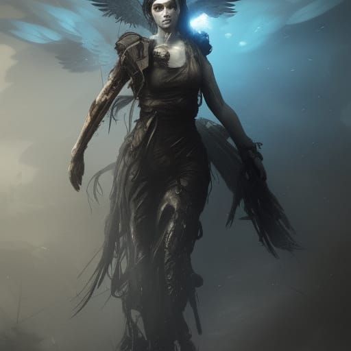 The Wraith Angel - AI Generated Artwork - NightCafe Creator