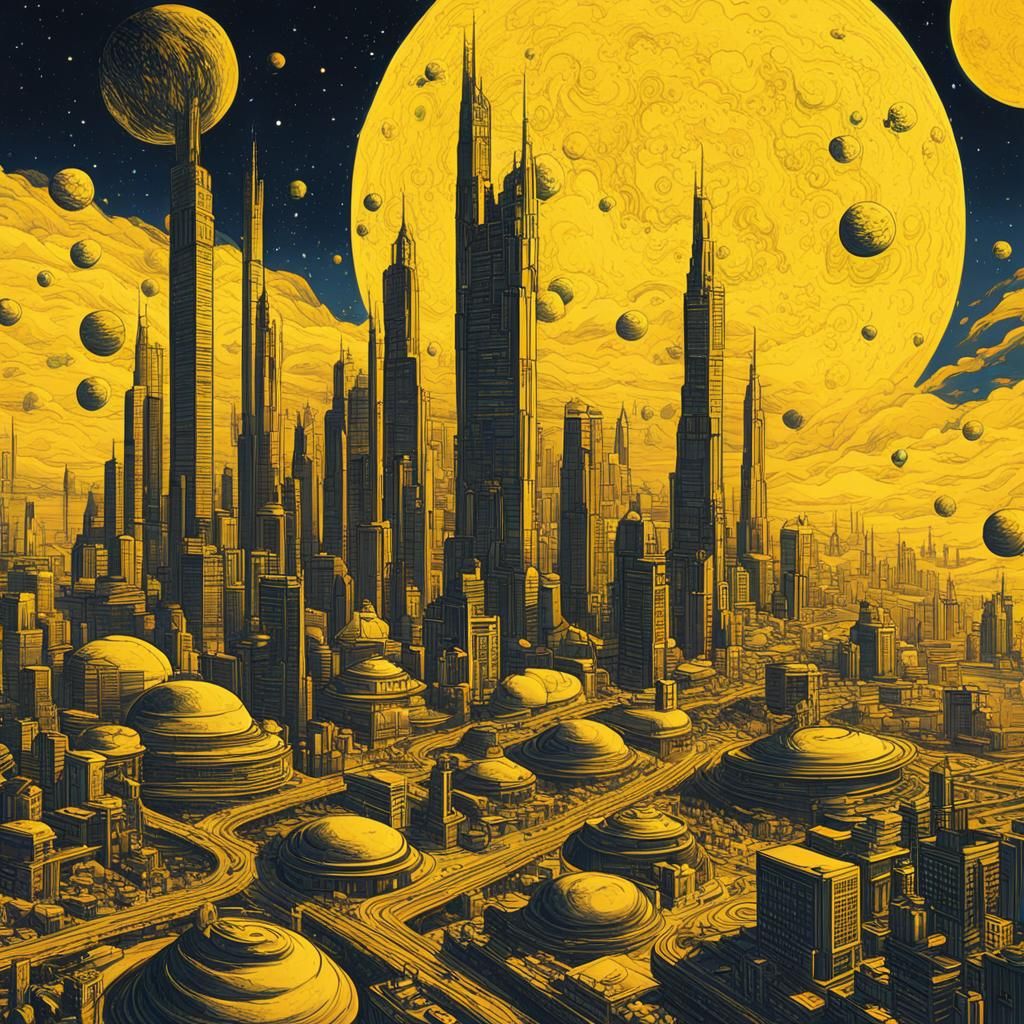 space city civilization.. - AI Generated Artwork - NightCafe Creator
